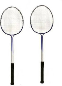 house of common double rod racket Multicolor Strung Badminton Racquet ...