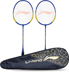 LI-NING XP-70-IV ( strung ) - Pack of 2 With 1 full cover Black, Gold ...