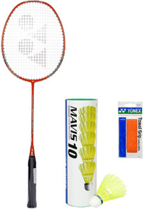 YONEX Nanoray 72 Light Badminton Racquet | Mavis 10 Shuttle Box | Towel ...