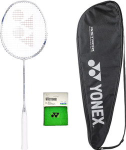 YONEX Astrox Attack 9 With Wrist Band White Strung Badminton Racquet ...