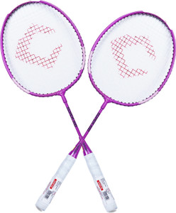 MegaPlay SUPER KID BADMINTON RACQUETS FOR KIDS Pink Strung Badminton ...
