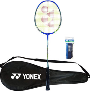 YONEX Combo of 2, 1 Nanoray 6000i Badminton Racket, 1 Towel Grip Blue ...