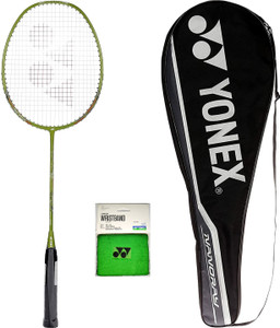 YONEX Nanoray 72 Light With Wrist Band Mehndi Green Strung Badminton ...
