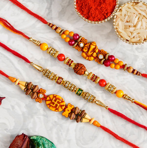 Anil Rakhi Religious D1059 Assorted Rakhi Set Price in India - Buy Anil ...