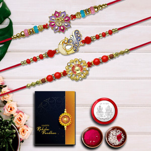 periapt Designer Rakhi Set of 3 for Siblings | Raksha Bandhan Gift | K3 ...