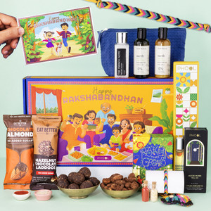 Phool Thread Rangeen Personal Care Rakhi Gift Box for Brother with ...