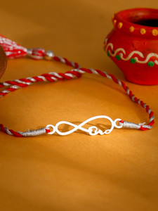 GIVA Designer Sterling silver infinite love for Bro Rakhi Silver Rakhi ...