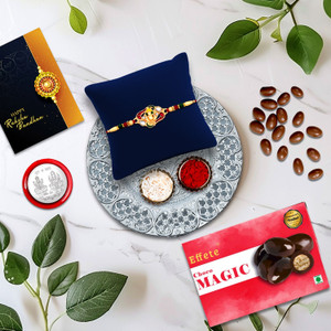 DeoDap Designer Rakhi Combo Gift Set for Brother |Choco Magic 32Gm ...