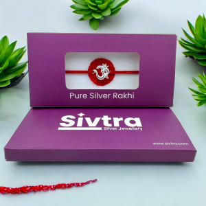SIVTRA Thread Silver rakhi for brother Silver Rakhi, Chawal Roli Pack ...