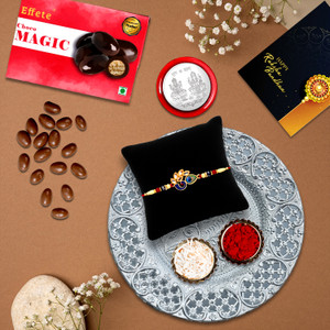 DeoDap Designer Rakhi Combo Gift Set for Brother |Choco Magic 32Gm ...