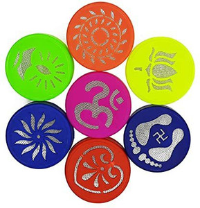 gofii Plastic 6 Different Design Draw Rangoli Making Kit Rangoli Stamp ...