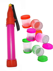 EsyBazar 1 Small Pink Rangoli Pen 6 Rangoli Filler Ready to Draw ...