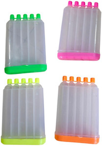 Firmus Rangoli Stencil Dibbi Box Multi-Color Powder Dispenser 6 Nozzle ...