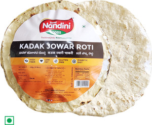 swad nandini KADAK JOWAR ROTI - High In Fibre, Gluten-Free, Good For ...