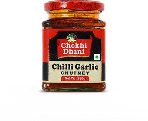 Chokhi Dhani Chilli Garlic Chutney Spicy & Tasty (Pack of 1, 280 gm) 0. ...