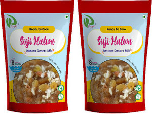 Dryfii Homemade Suji (Rava) Halwa Instant Mix Ready to Eat Pack of 2 ...
