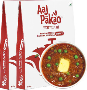 AAJPAKAO Mumbai Street Pav Bhaji Masala Gravy Mix, Ready to Cook (Pack ...