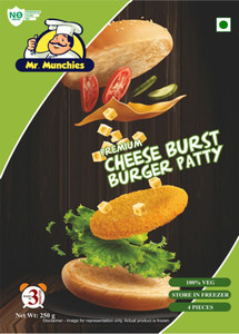 Mr. Munchies Premium Cheese Burst Burger Patty 250 g Price in India ...