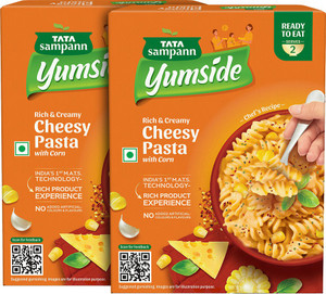 Tata Sampann Yumside Cheesy Pasta with Corn, Rich & Creamy, Ready To ...