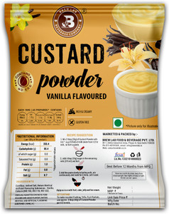 Brew Lab Custard Powder Mix Vaniila Flavor Helps To Make Flavorful ...