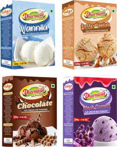 Dharmasut Vanilla + Butterscotch + Chocolate + Blackcurrant Instant Ice ...