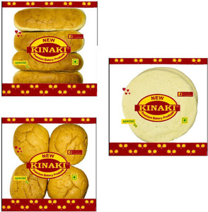 KINAKI Combo Pack of Pizza Base 8 inch, Hot Dog Bread, Burger Bun 250 g ...