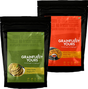 Grainfully Yours A Combo of Pizza Flavoured Flour and Millet Methi ...