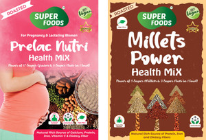 Super Foods Millets Power Health Mix 500g & Prelac Nutri Health Mix ...