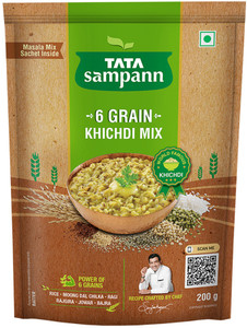 Tata Sampann 6 Grain Khichdi Mix, Ready to Cook Mix, Power of 6 Grains ...