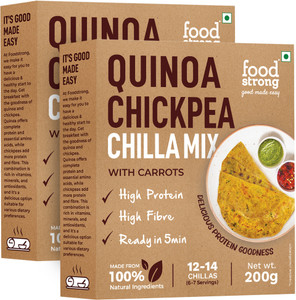 foodstrong Quinoa & Chickpea Chilla Mix, High Fibre & Protein, With ...