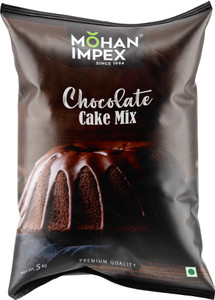 Mohan Impex Chocolate Cake Mix, Eggless, Rich Choco Powder (Pack of 1 ...