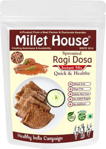 Millet House Organic Natural Healthy Sprouted Ragi Dosa Mix (Pack of 1 ...
