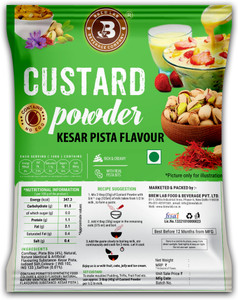 Brew Lab Kesar Pista Flavor Custard Powder | Perfect For Topping ...