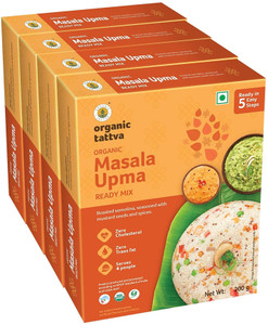 Organic Tattva Organic Masala Upma Instant Ready Mix 800 Gram 200 g ...