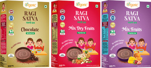 360 DEGREEORGANIC Ragi Flour Satva with Chocolate,Fruit,Dry Fruits ...