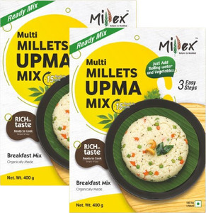 Millex Multi Millets Upma Mix, Ready to Cook, Instant Rava Upma ...