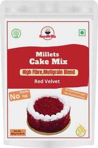 foodfrillz Millet Cake Mix - Red Velvet, Eggless Premix, No Maida, No ...