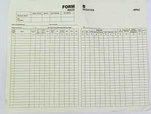 R K SALES R K Register for Wages, Form B, 50 Pages, Pack of 1 Unit R K ...