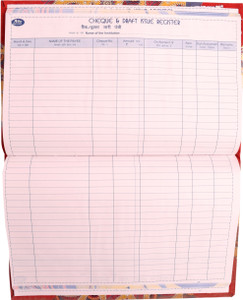 ABD Cheque/Draft Issue Register 100 Pages (Size 34*12 cm) 1-Part Cheque ...