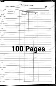 atishay Atishay measurement book register, 100 Pages measurement book ...