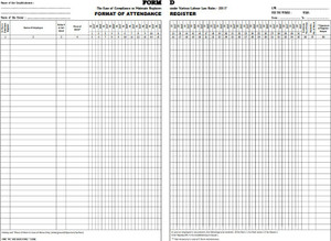 VEDVYAS PRINTED MATTERS Form D - Attendance Register NPCVPM004RMRKL4 1 ...
