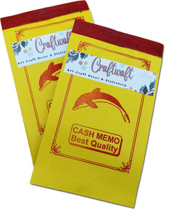 CRAFTWAFT Pack of 2 Blank Printed Dolphin Cash Memo, Credit Memo, Bill ...