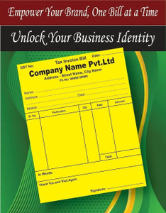 Rahil Customised bill book of your company name Custom bill 2-Part ...