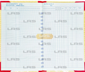 LRS Attendance Register 31 Days - 56 Pages - Pack of 1 - 32*20 cm 32 ...