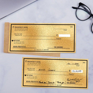Vibrance Golden Abundance Cheque Book – Law of Attraction Money ...