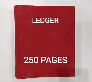 R K SALES R K White Maplitho Canvas Bound Short Size Ledger 250 Pages ...