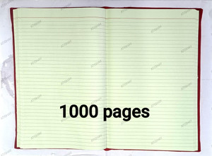 atishay Ruled Register, 80 GSM Ledger Paper-1000 Pages Ruled Register ...