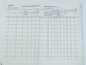 R K SALES R K Form C Register of Bonus Paid To Employees 200 Pages ...