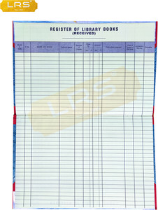 LRS Library Book Receive Register for Schools/Colleges/Libraries - 38 ...