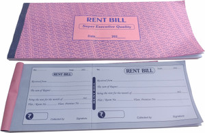 Accounts Rent Bill Book Rent Bill Book 100 Sheets (Pack of 2) 2-Part ...